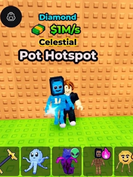 Pot Hotspot | Diamond | 1M/s | 1 LVL в Kick a Lucky Block купить или ...