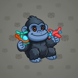 Jolly Chimp #10147 NFT Baby Kong (3%) Battleship Grey (1.2%) Ram of ...