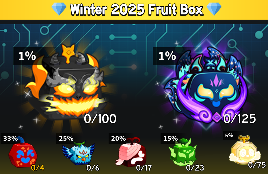 Winter 2025 Fruit Box x10 в Blox Fruits купить или продать через ...